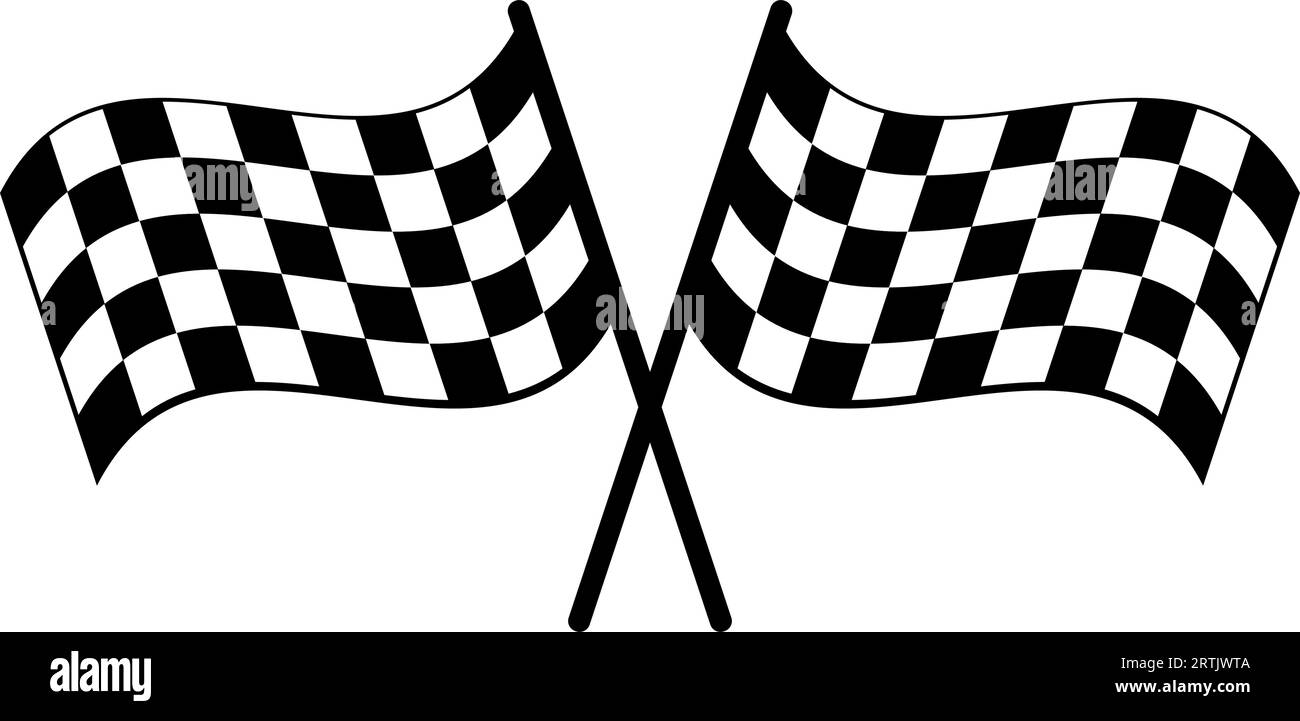 Checkered Finish Line Banner