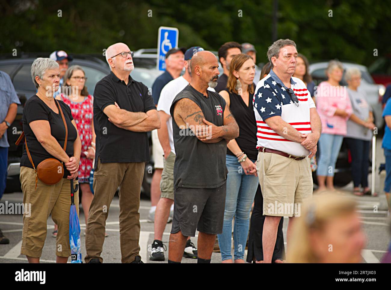 911 commemoration ceremony at Brewster, MA Fire Headquarters on Cape ...