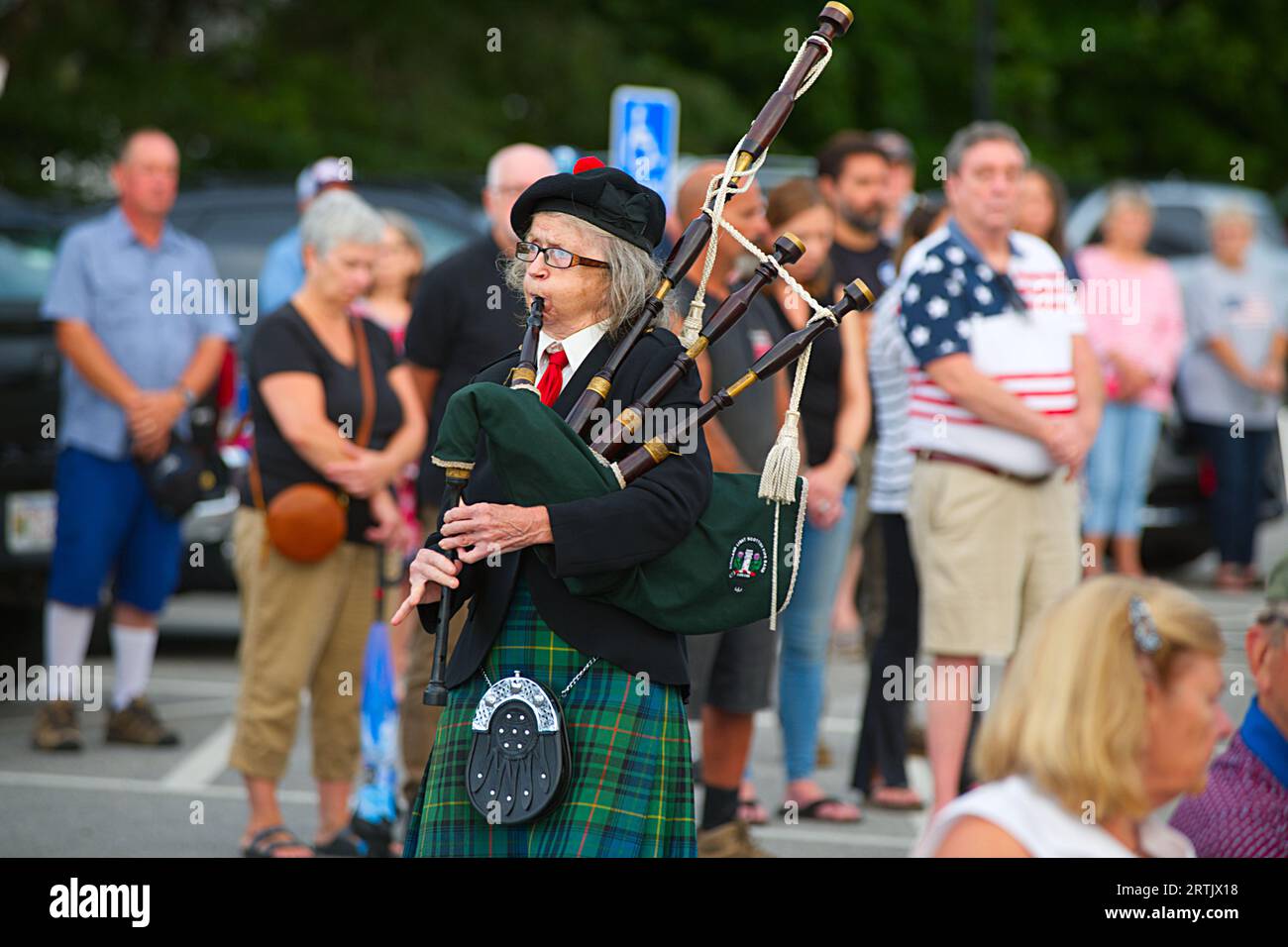 911 commemoration ceremony at Brewster, MA Fire Headquarters on Cape ...