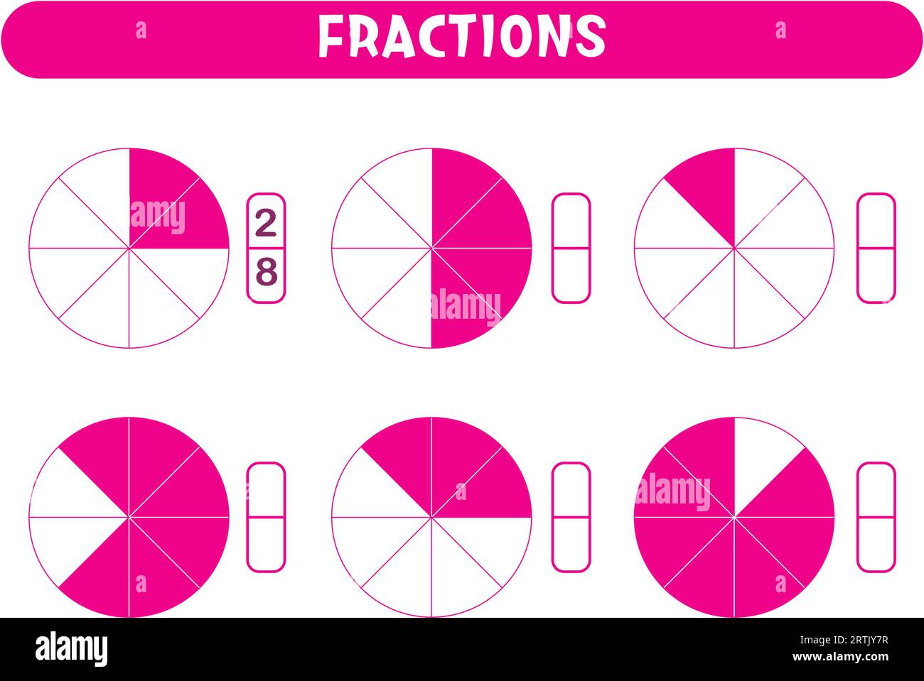 Fraction cake Stock Vector Images - Alamy