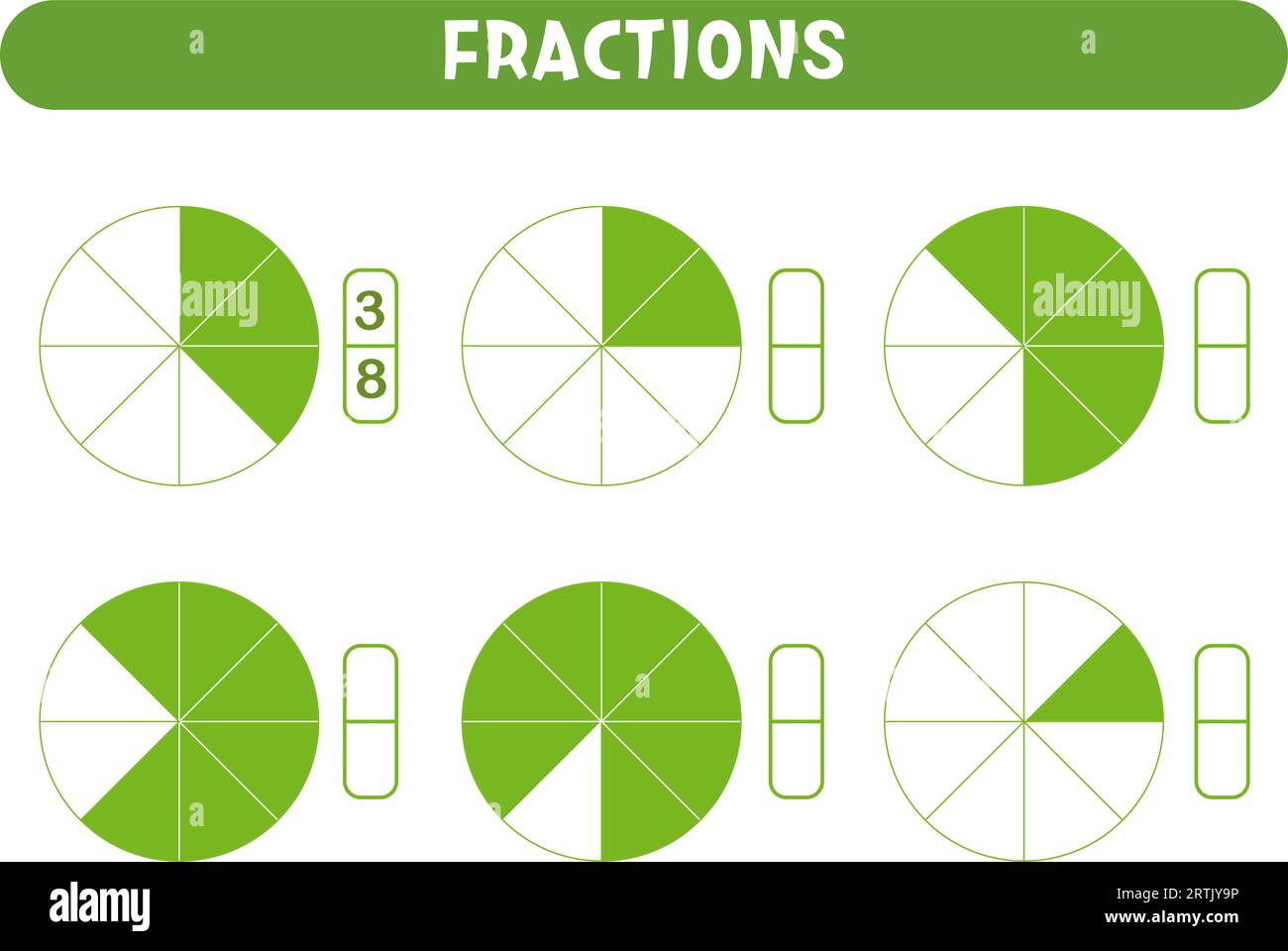 Fraction circle hi-res stock photography and images - Alamy