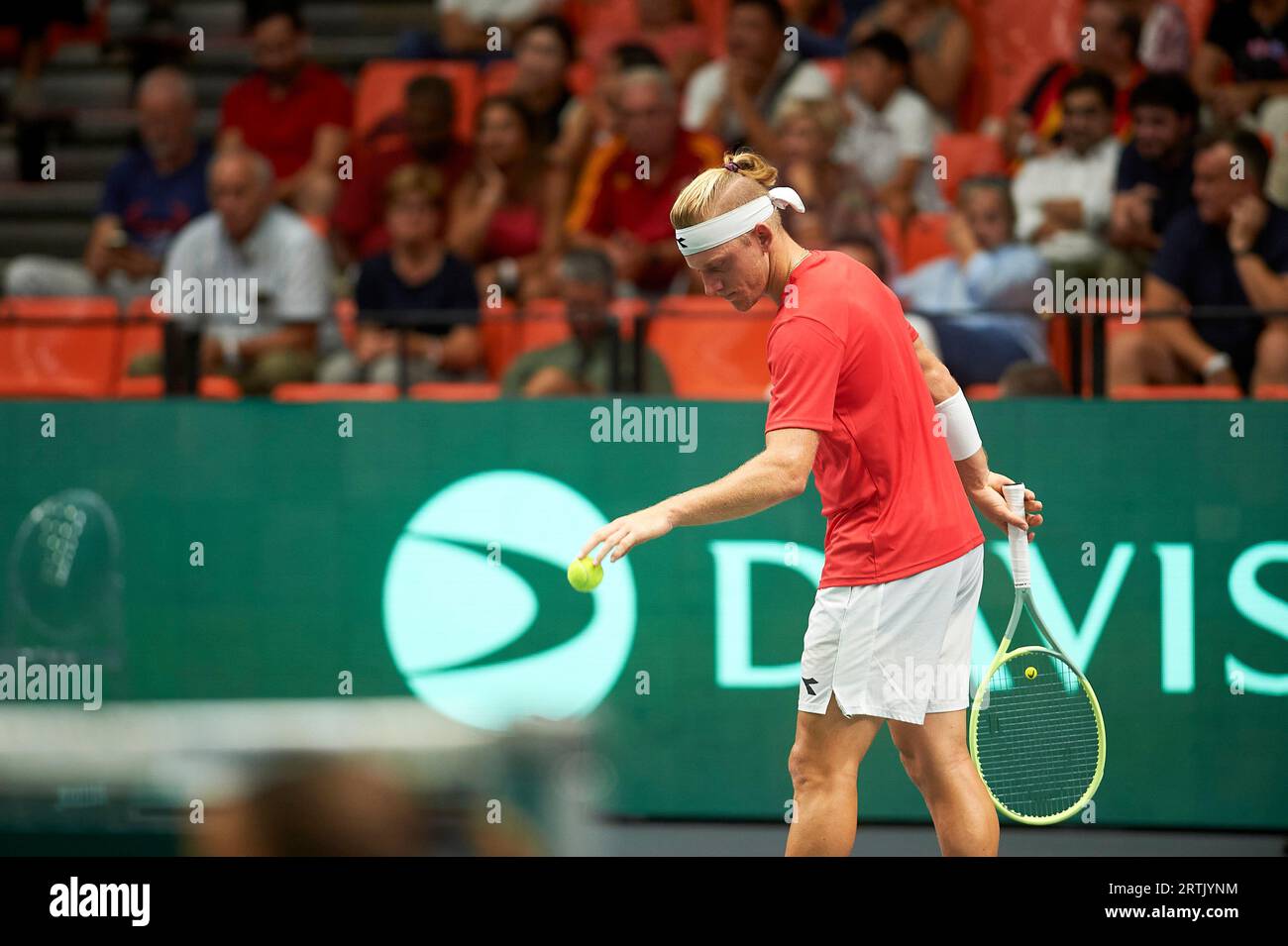 Alejandro Davidovich Fokina of Spain in action during the DAVIS CUP at ...