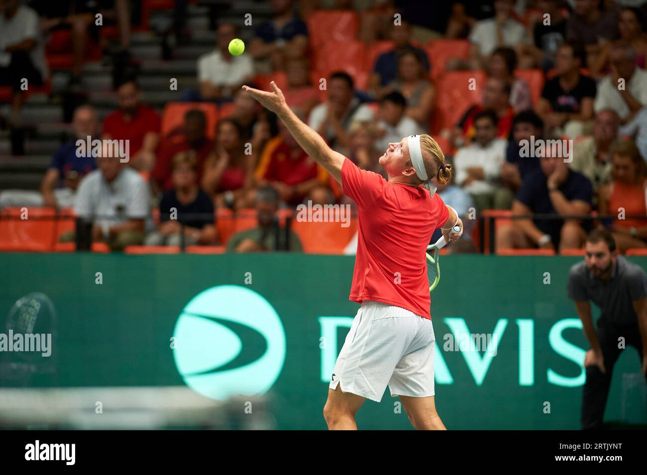 Alejandro Davidovich Fokina of Spain in action during the DAVIS CUP at ...
