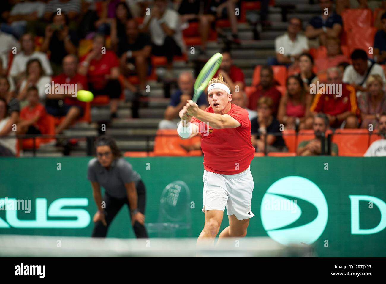 Alejandro Davidovich Fokina of Spain in action during the DAVIS CUP at ...