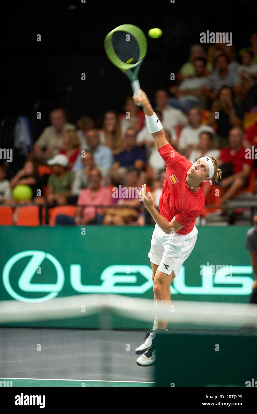 Alejandro Davidovich Fokina of Spain in action during the DAVIS CUP at ...