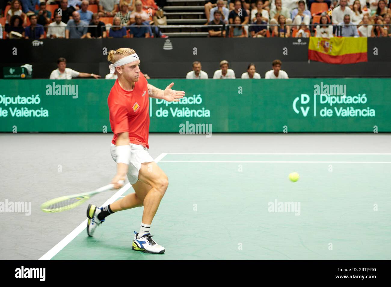 Alejandro Davidovich Fokina of Spain in action during the DAVIS CUP at ...