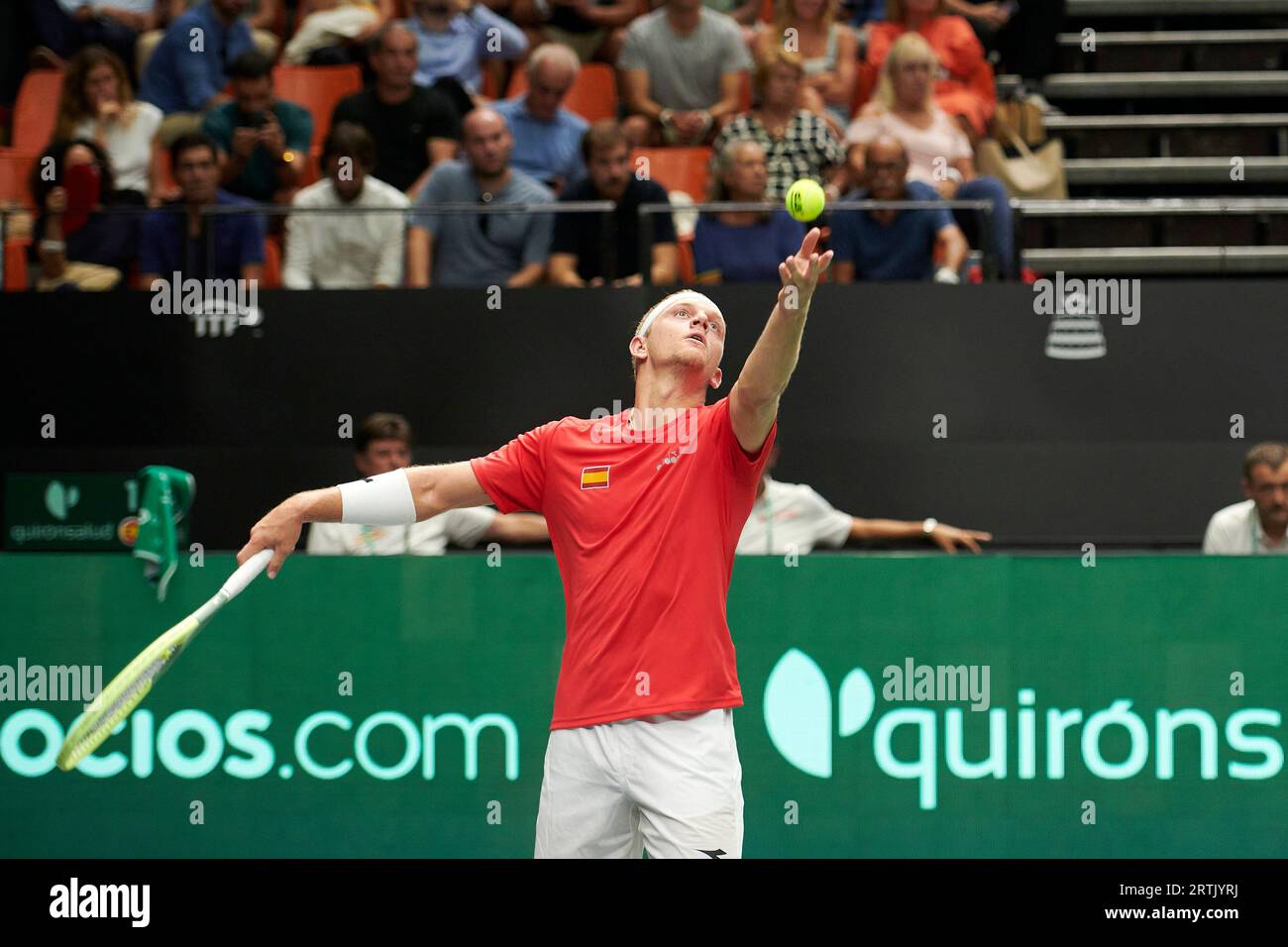Alejandro Davidovich Fokina of Spain in action during the DAVIS CUP at ...