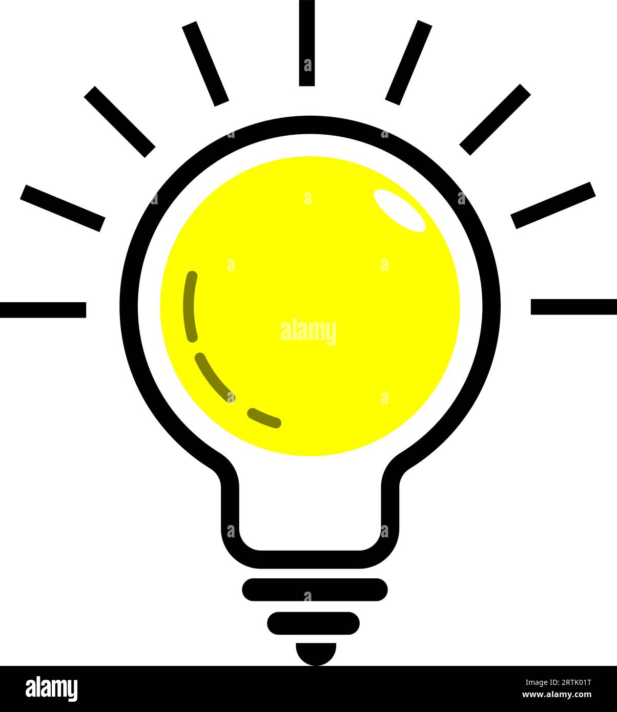 Idea lamp icon hi-res stock photography and images - Alamy
