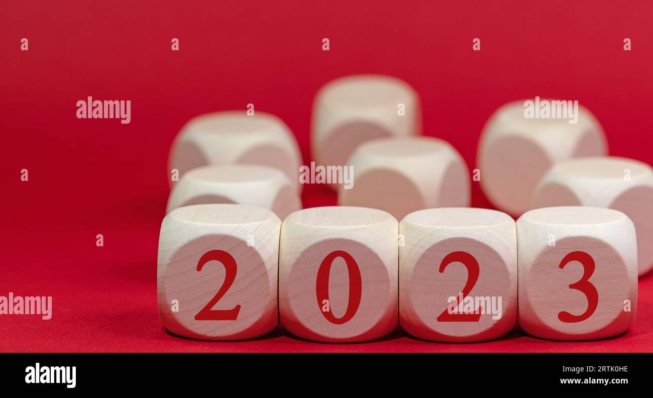 Year 2023 wooden hi-res stock photography and images - Alamy