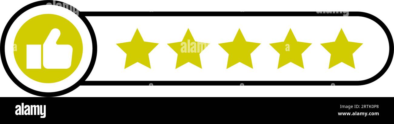 Rating stars badges hi-res stock photography and images - Alamy