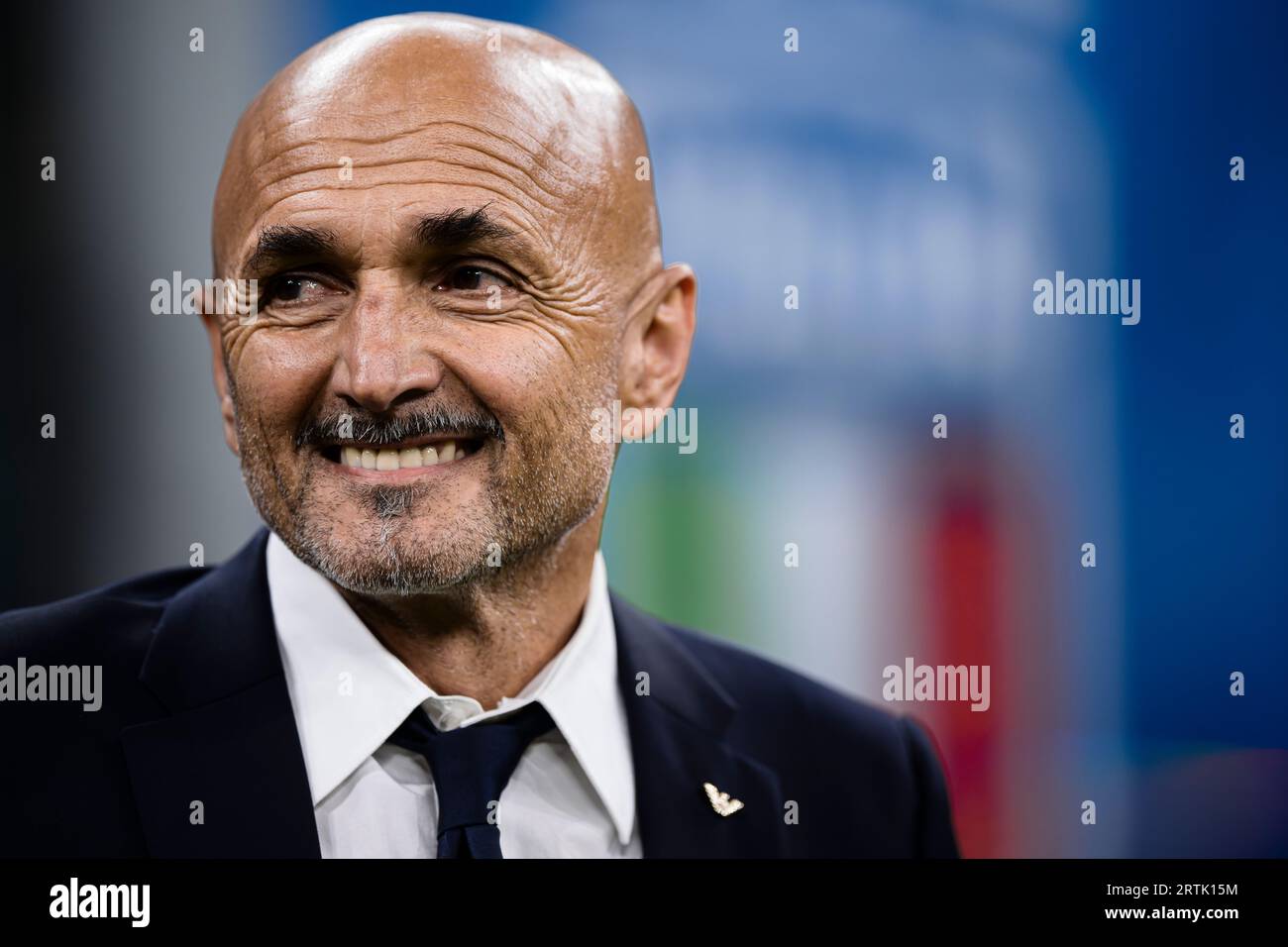 Luciano Spalletti, head coach of Italy, smiles prior to the UEFA EURO ...