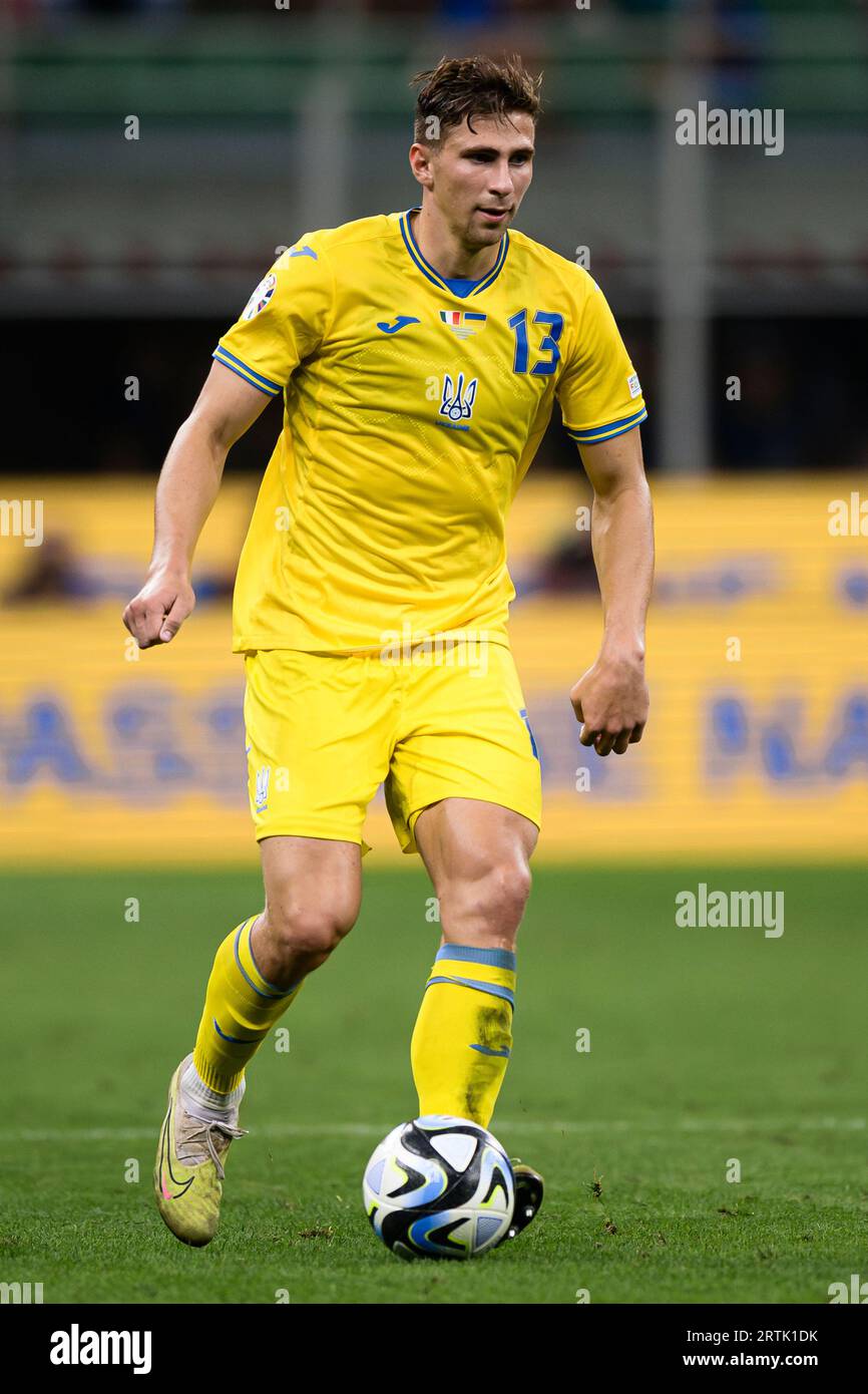 Illya Zabarnyi of Ukraine in action during the UEFA EURO 2024 European ...
