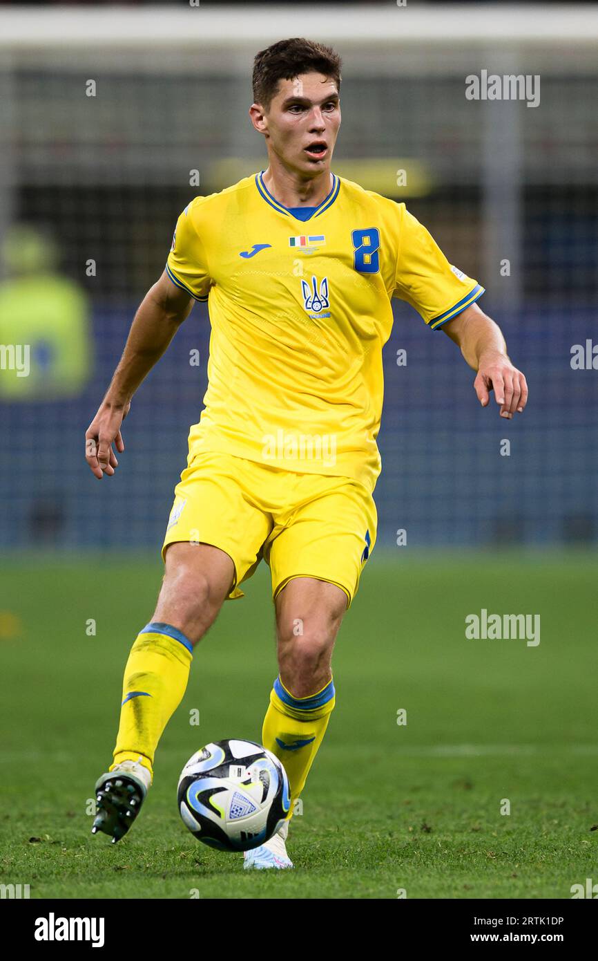 Georgiy Sudakov of Ukraine in action during the UEFA EURO 2024 European ...