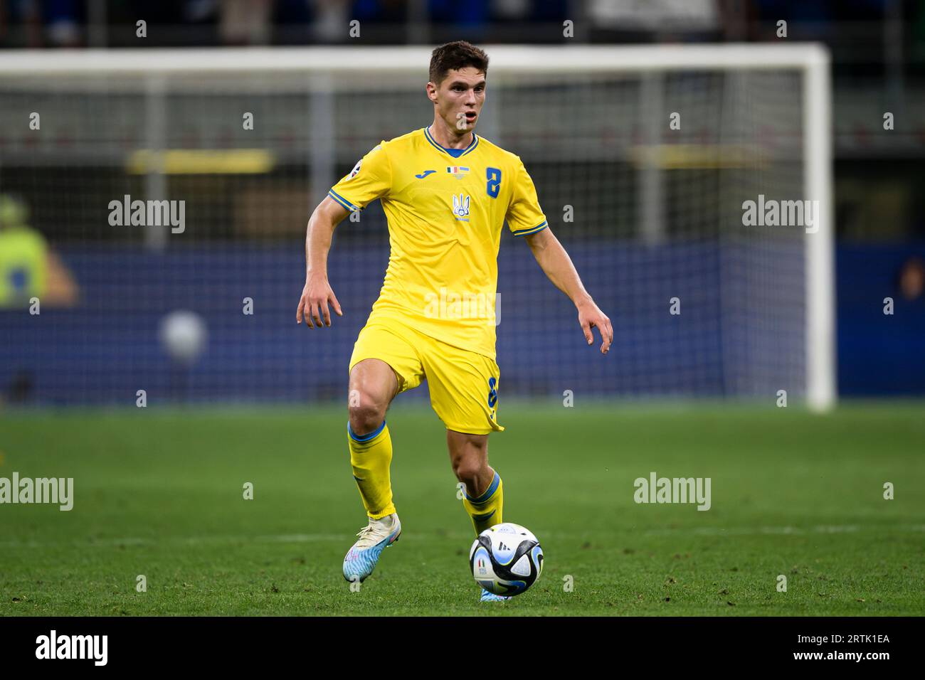 Georgiy Sudakov of Ukraine in action during the UEFA EURO 2024 European ...