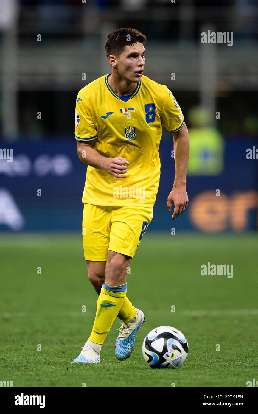 Georgiy Sudakov of Ukraine in action during the UEFA EURO 2024 European ...