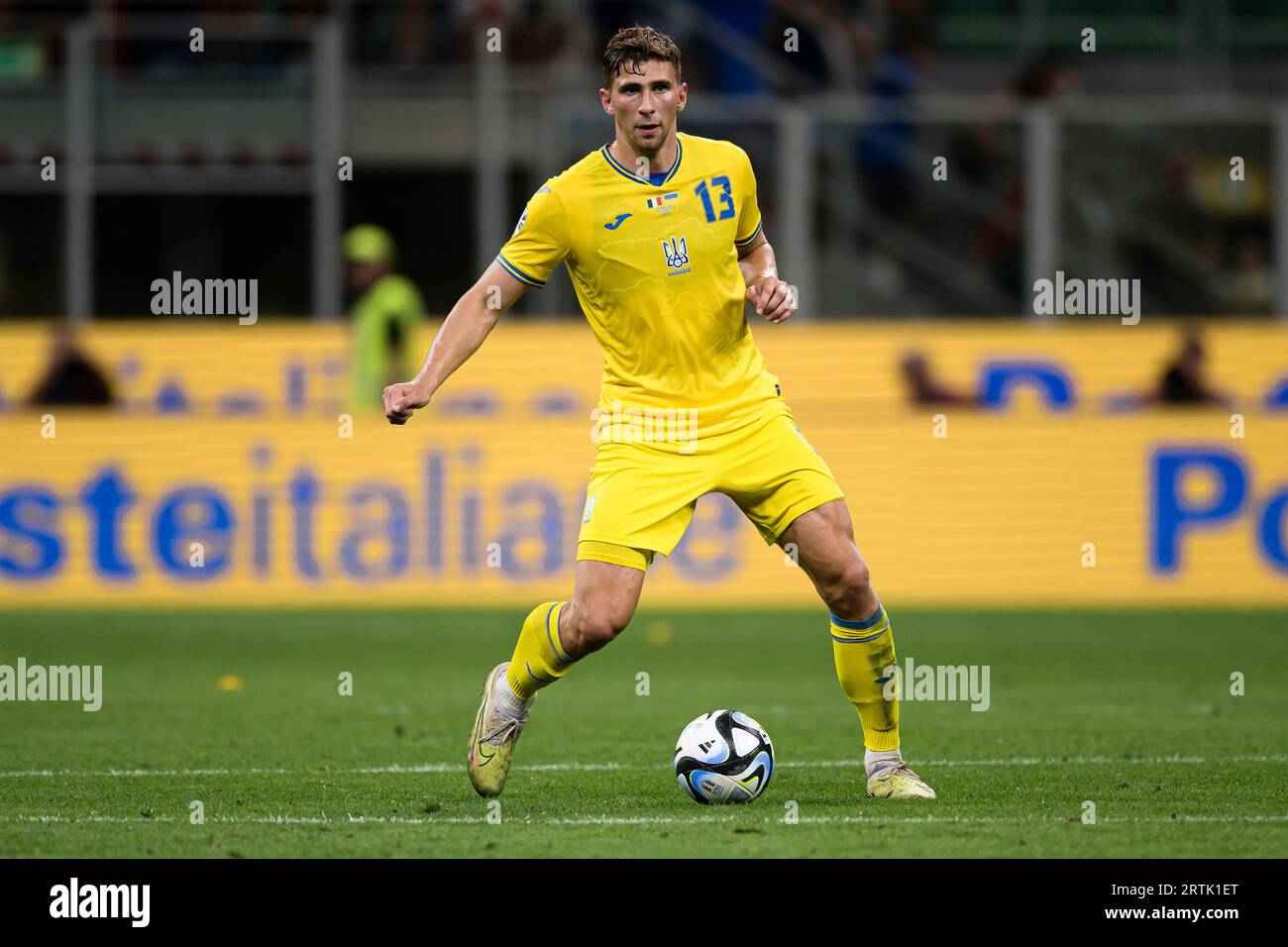 Illya Zabarnyi of Ukraine in action during the UEFA EURO 2024 European ...