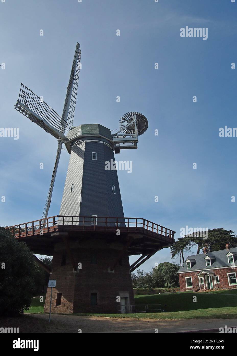 Murphy windmill and cottage in Golden Gate Park, San Francisco ...