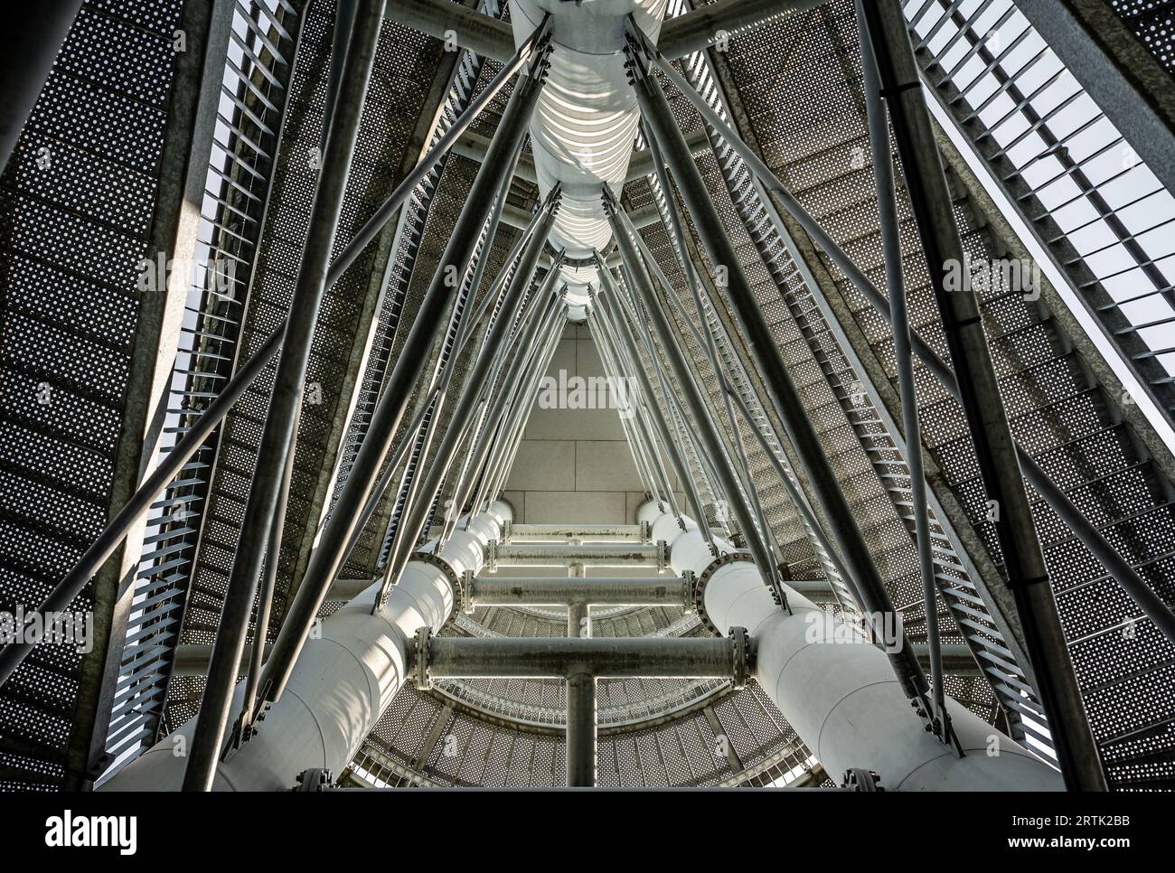 Dessel, Antwerp Province, Belgium, September 7, 2023 - Low angle view ...