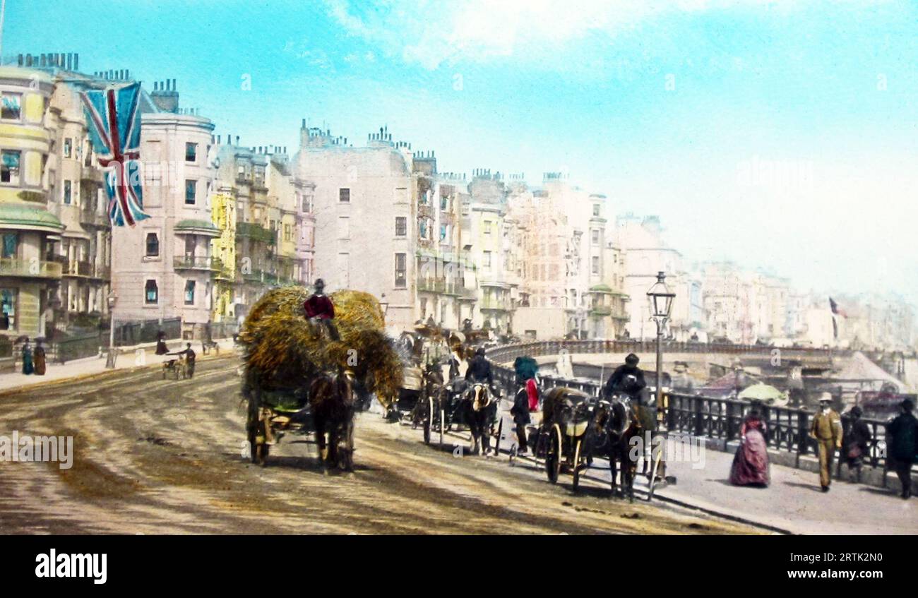 Marine Parade, Brighton, Victorian period Stock Photo - Alamy