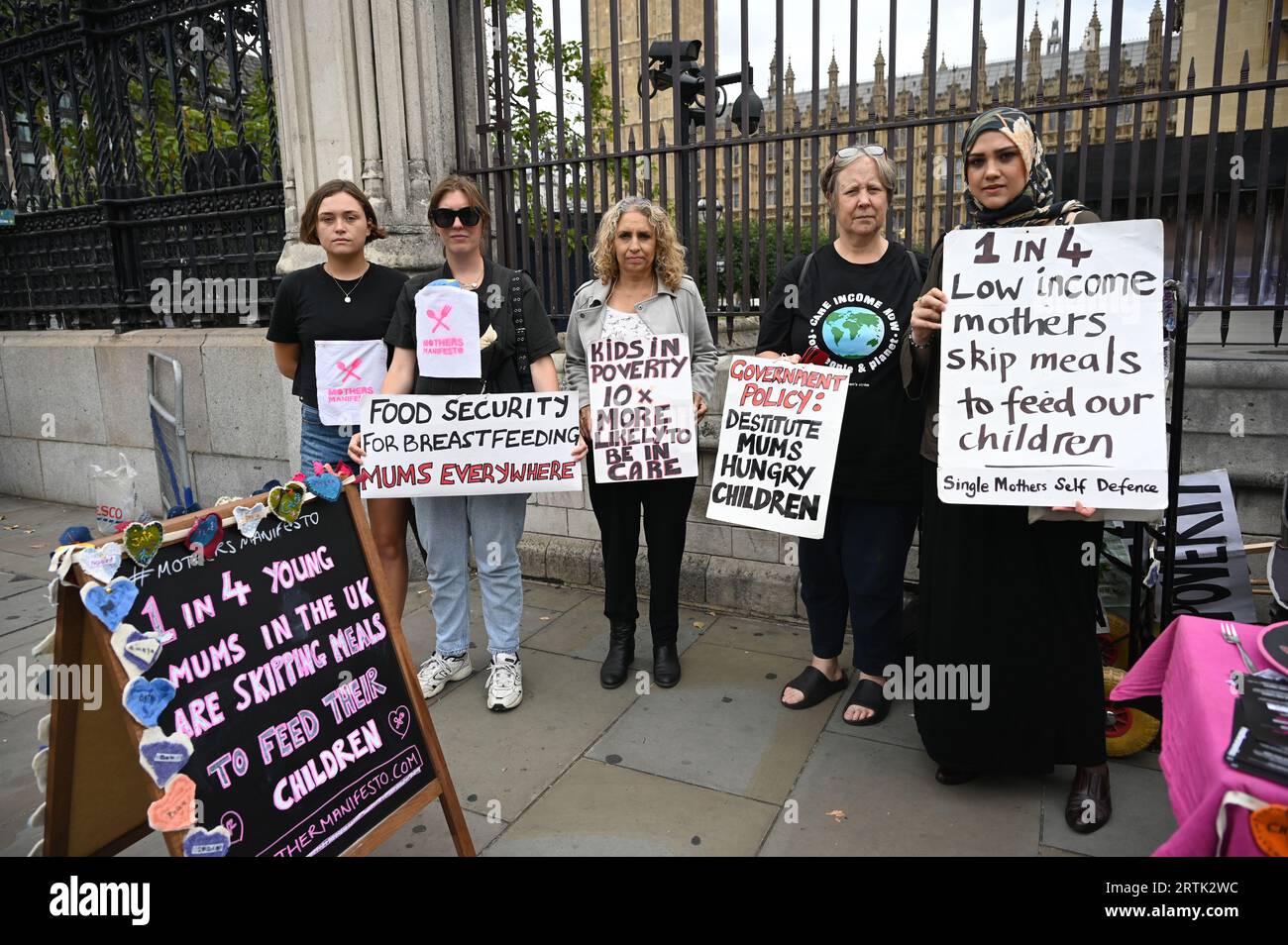Parliament, London, UK. 13th Sep, 2023. Mothers Manifesto demonstration ...