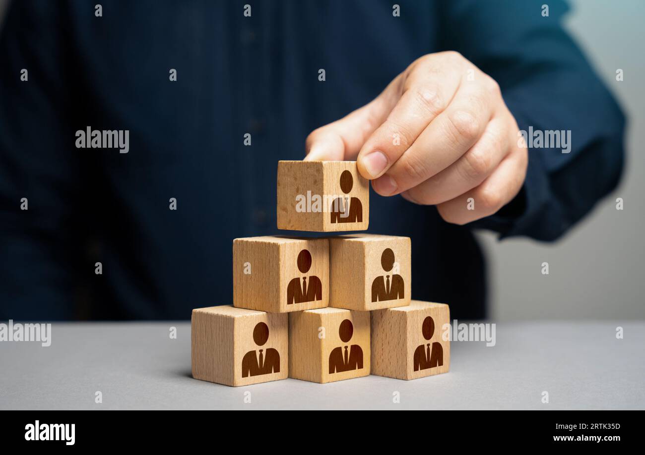 Build a team and assign roles in the hierarchy. Assemble a team ...