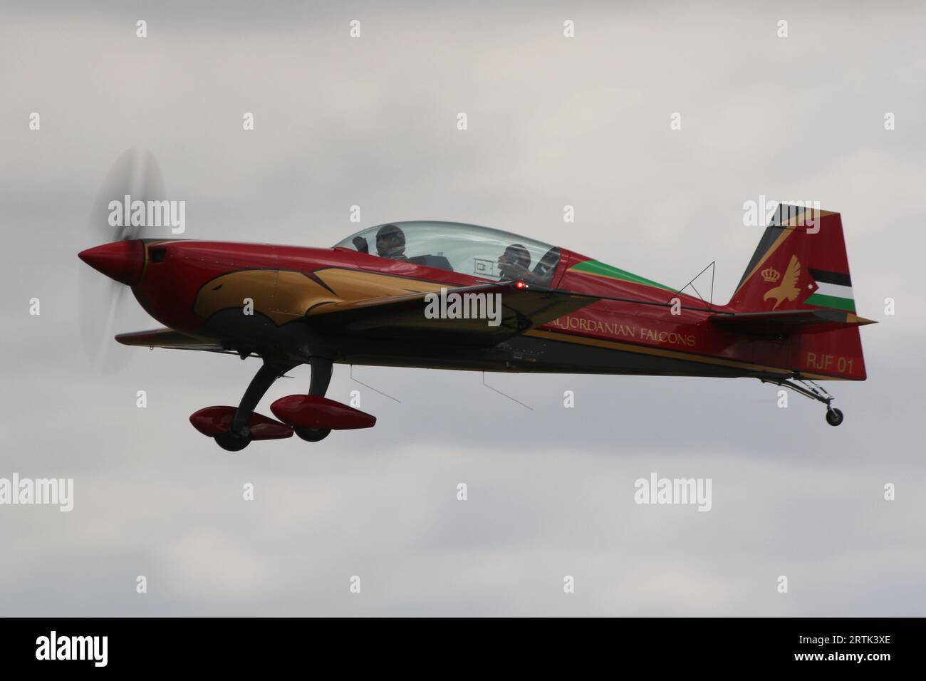 RJF01, an Extra EA.330LX aircraft from the Royal Jordanian Falcons ...