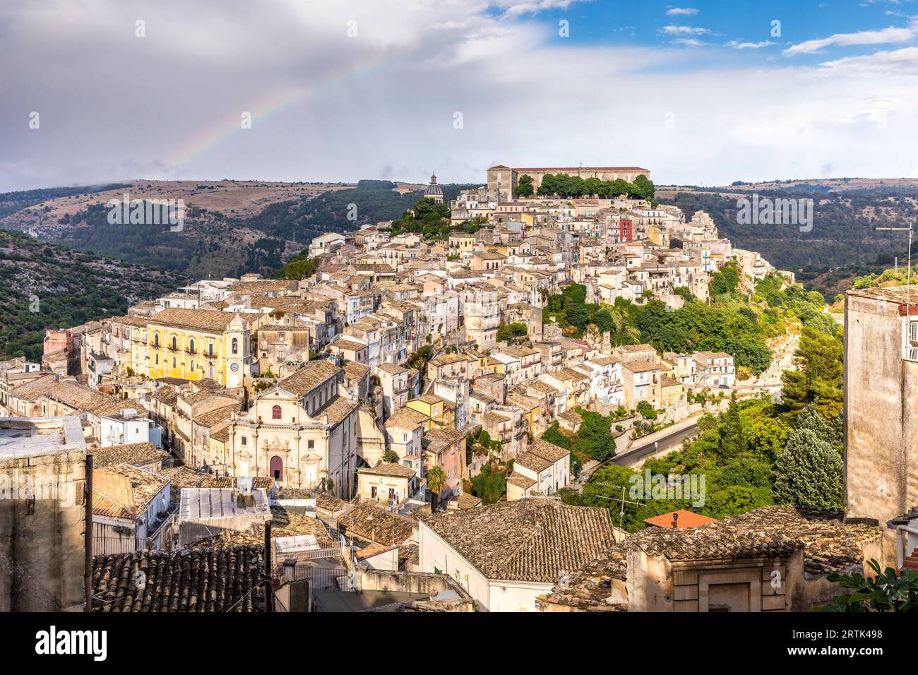 Ragusa, Sicily, Italy - July 14, 2022: View of Ragusa, a UNESCO World ...