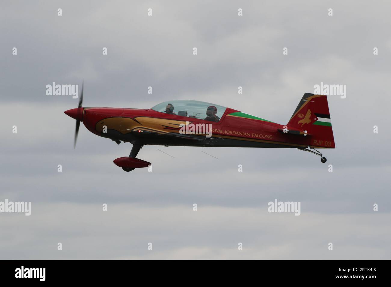 RJF03, an Extra EA.330LX aircraft from the Royal Jordanian Falcons ...