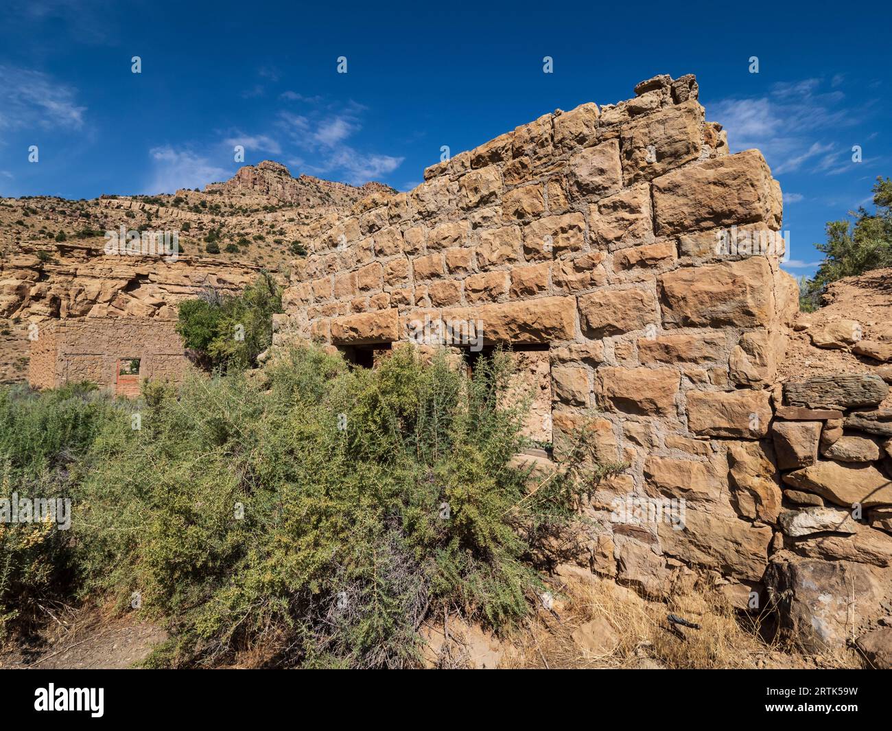 Abandoned building, Sego ghost town, Sego Canyon, Utah Stock Photo - Alamy