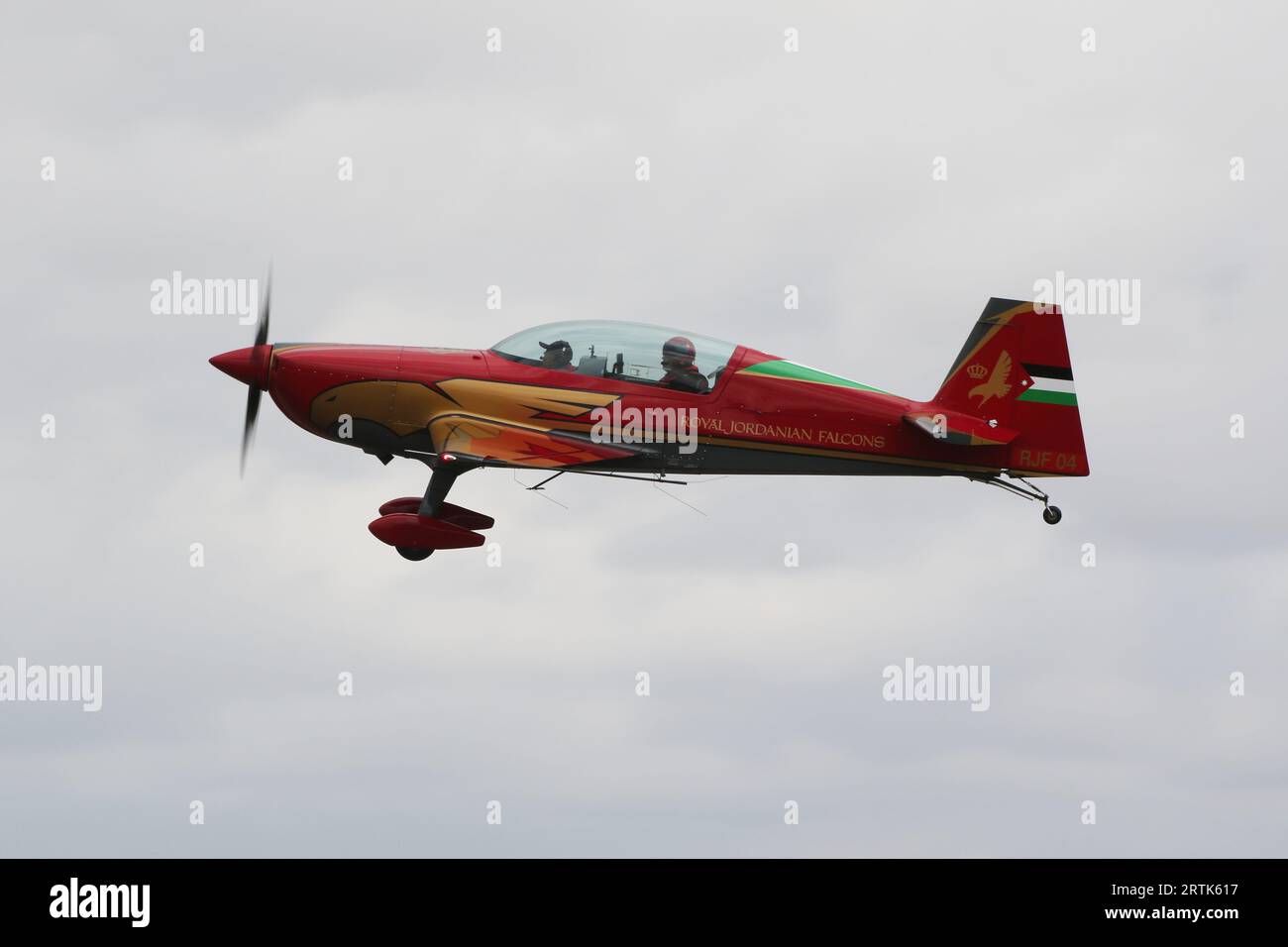 RJF04, an Extra EA.330LX aircraft from the Royal Jordanian Falcons ...