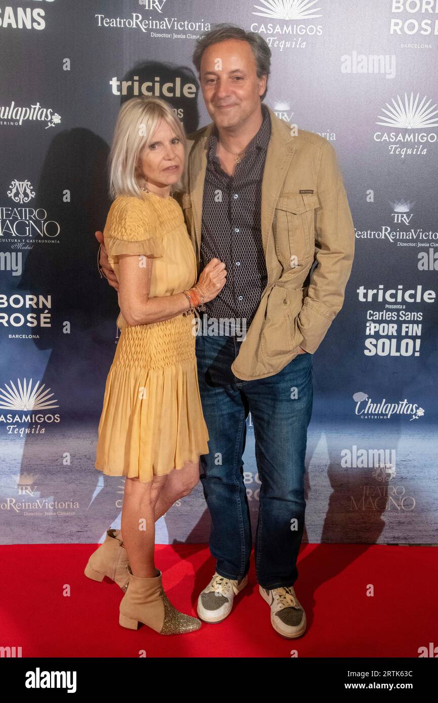Eugenia Martínez de Irujo and Narcís Rebollo during the premiere of the ...