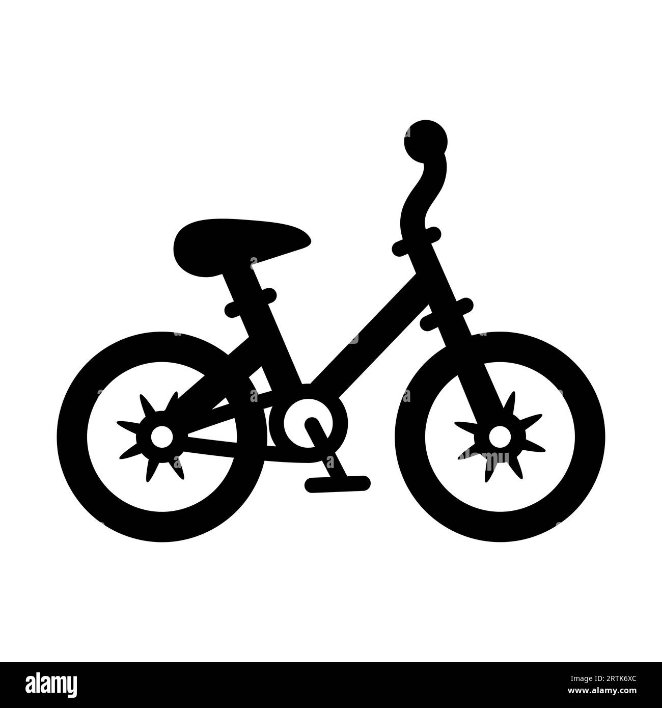 Vector Black Bicycle Icon. Simple Minimalistic Vector Bike Icon ...