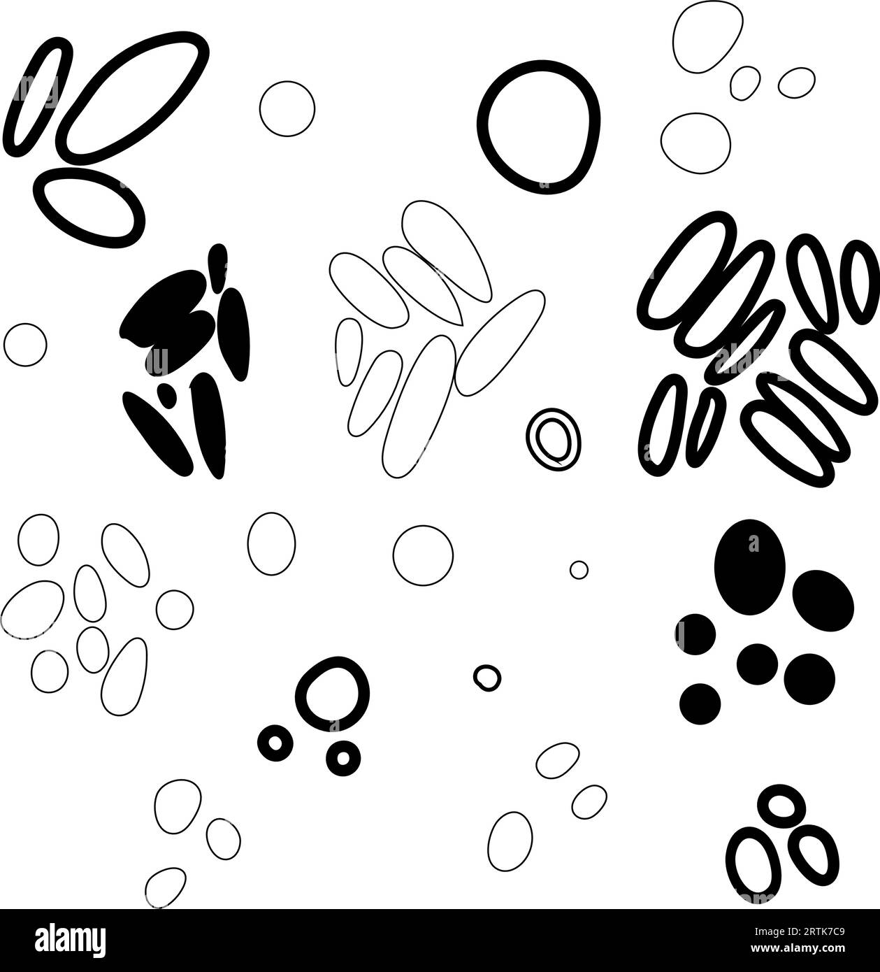 Set covers flat geometric Black and White Stock Photos & Images - Alamy