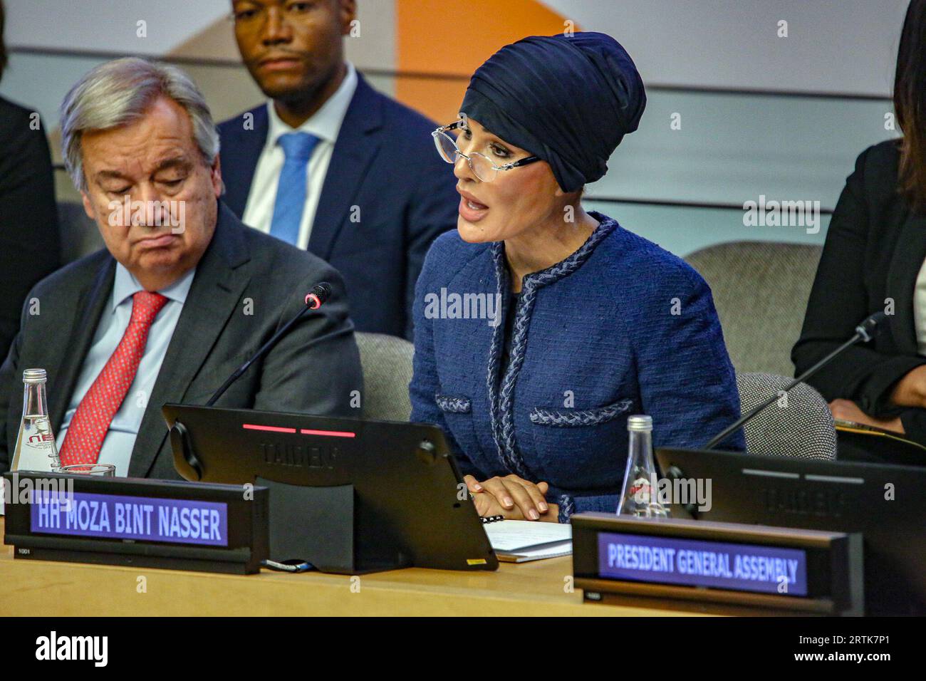 New York, New York, USA. 13th Sep, 2023. Sheikha MOZA BINT NASSAR ...