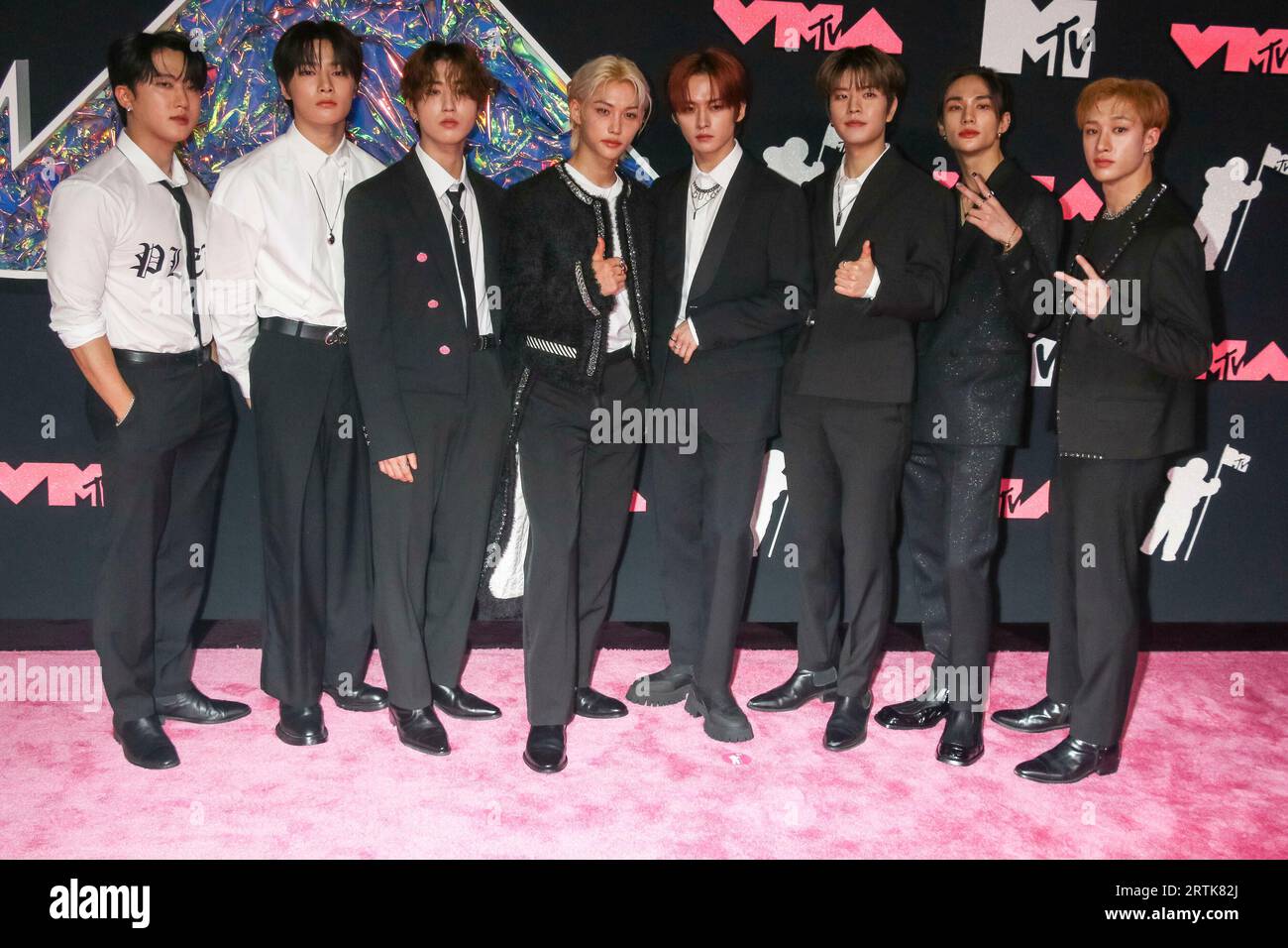 Changbin, I.N, Han, Felix, Lee Know, Seungmin, Hyunjin and Bang Chan of ...