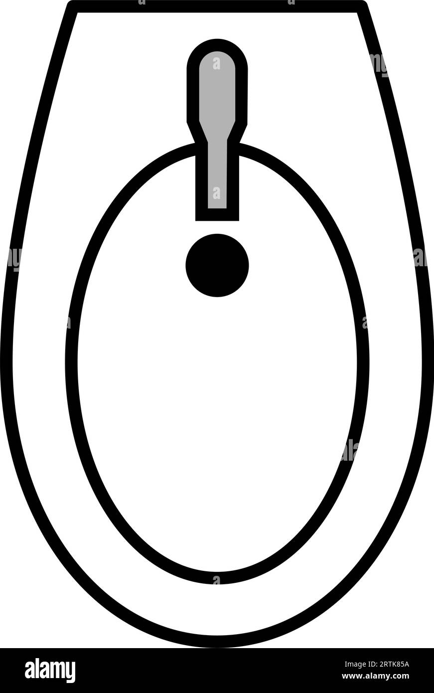 Bidet Top view vector illustration design Stock Vector Image & Art - Alamy