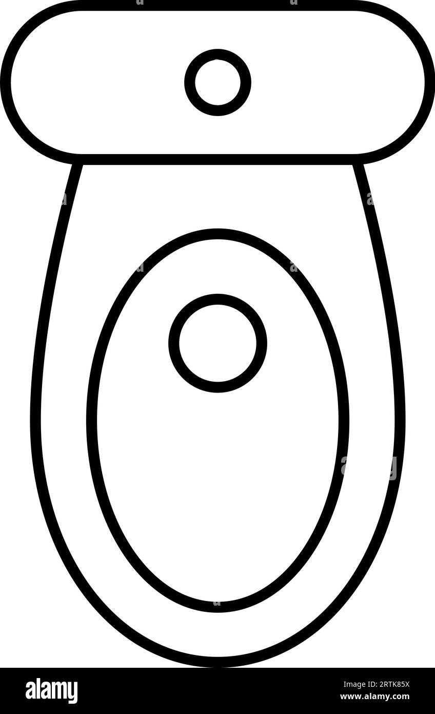 Toilet bowl Top view vector illustration design Stock Vector Image ...