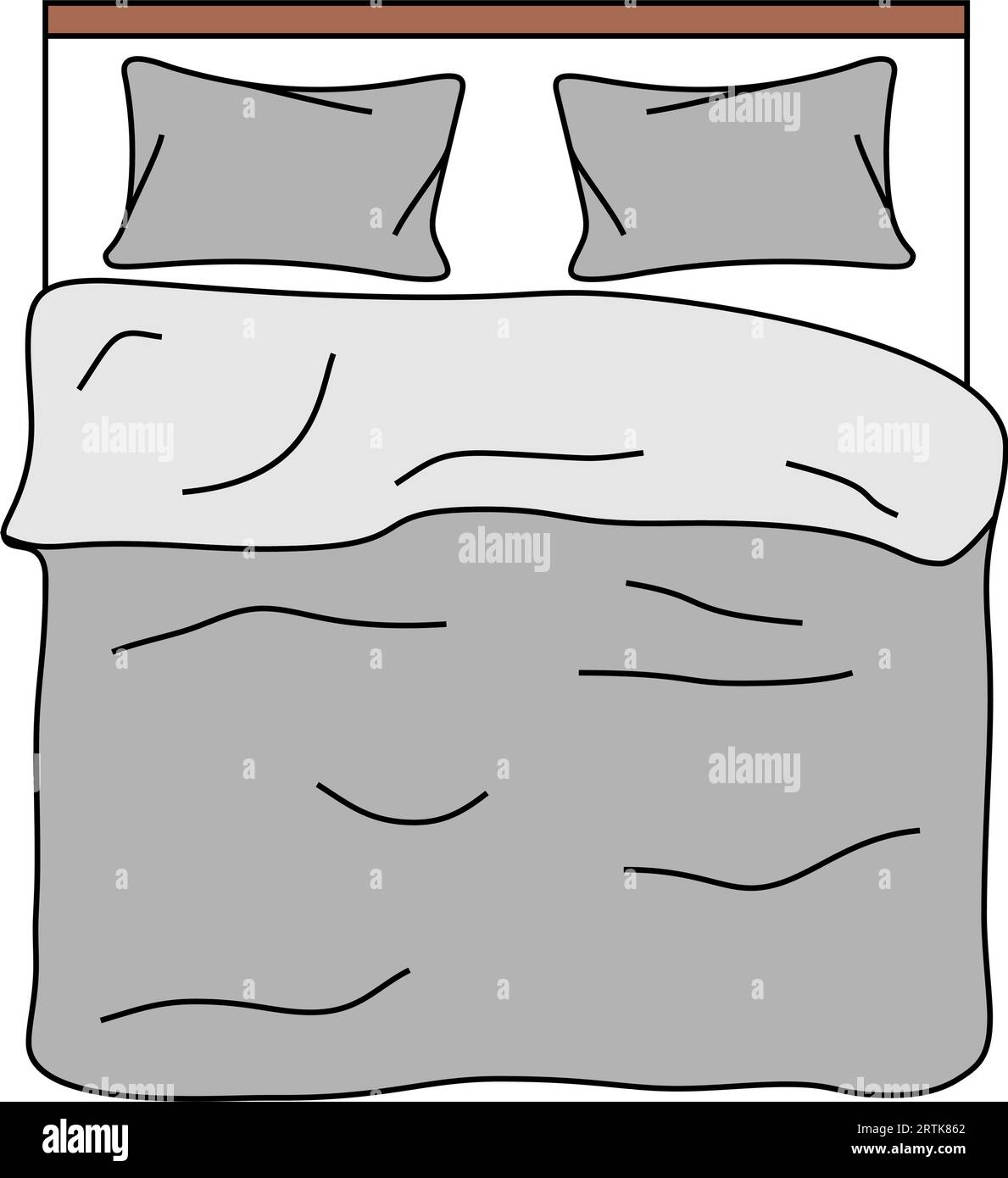 Bed Top view vector illustration design Stock Vector Image & Art - Alamy