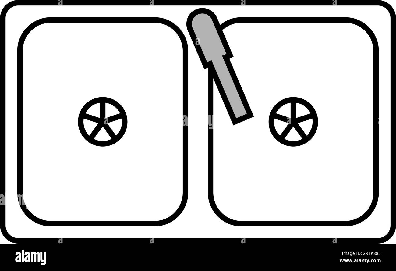 Sink Top view vector illustration design Stock Vector Image & Art - Alamy