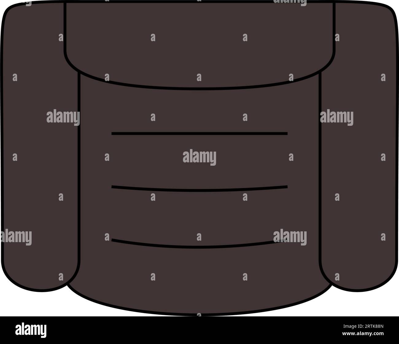 Chair top view icon vector vectors Cut Out Stock Images & Pictures - Alamy