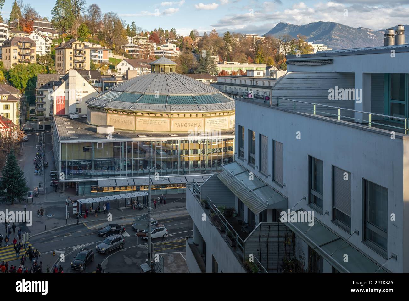 Alpineum Luzern - Panorama Museum - Lucerne, Switzerland Stock Photo ...