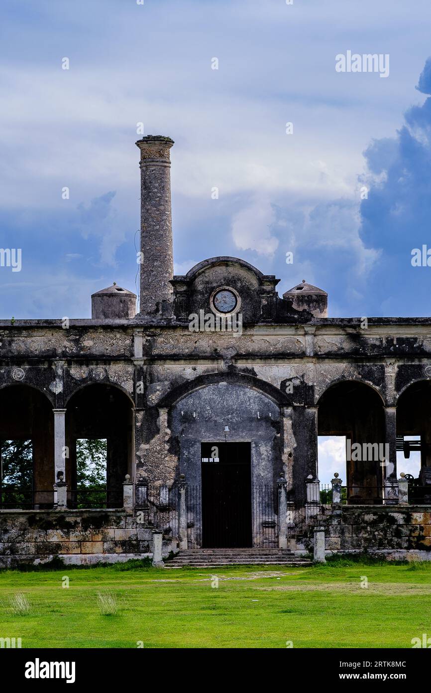 hacienda yaxcopoil yucatan tourism architecture Stock Photo - Alamy