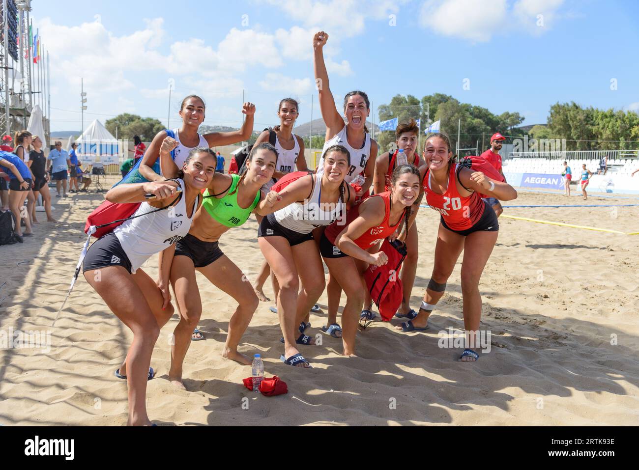 Heraklion, Crete, Greece, 9 September 2023. 3rd Mediterranean Beach Games at Karteros Beach ...