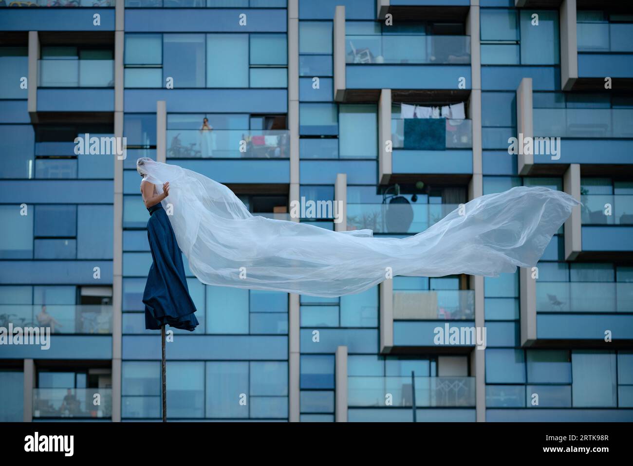 RoZéO by Gratte Ciel. Performed in Tide Square, North Greenwich as part ...