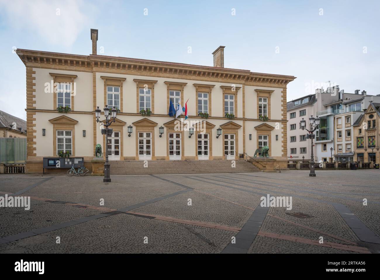 Luxembourg City Hall - Hotel de Ville at Place Guillaume II Square ...