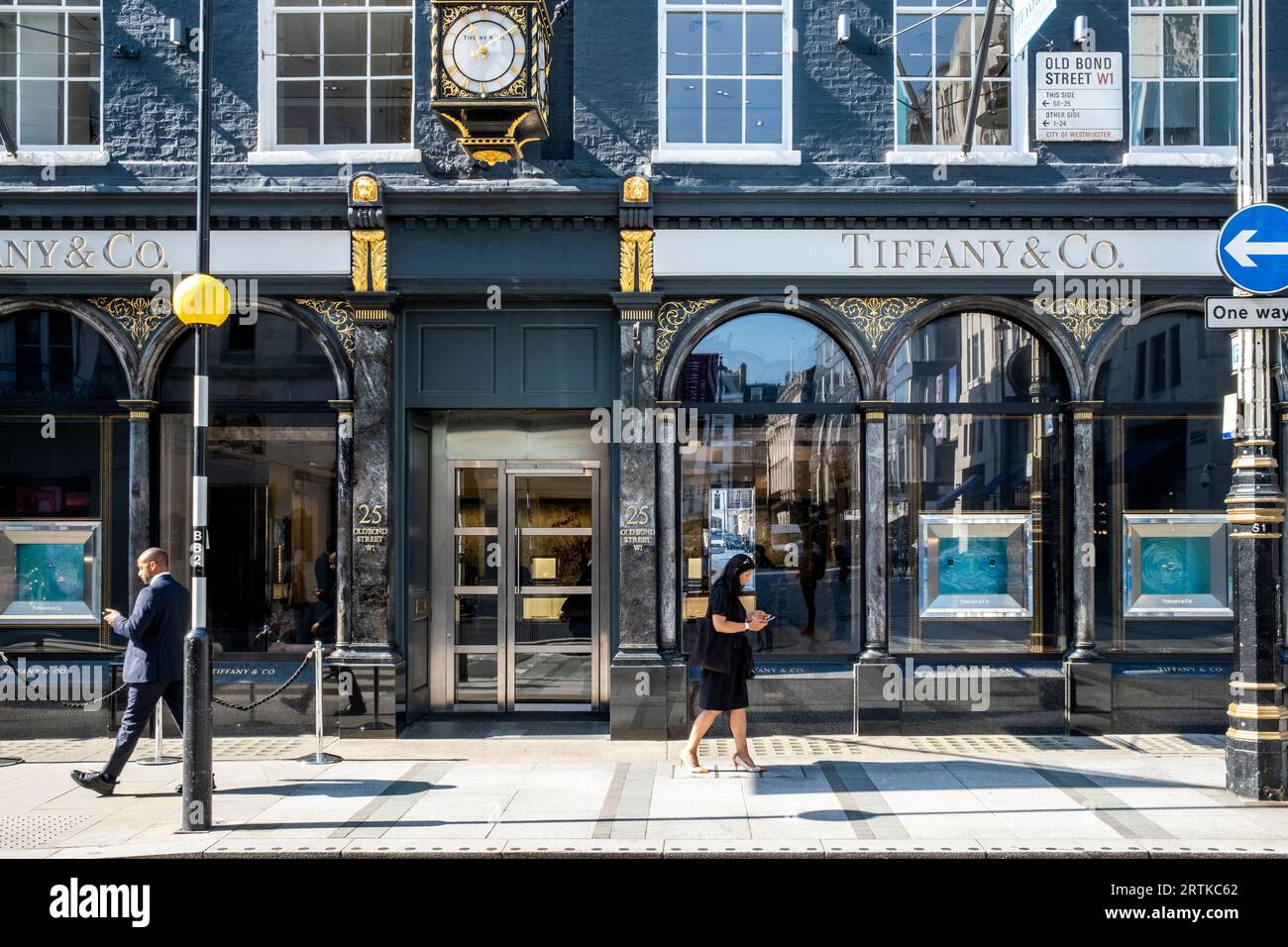 Tiffany & Co Jewellery Store, Old Bond Street, London, UK Stock Photo ...