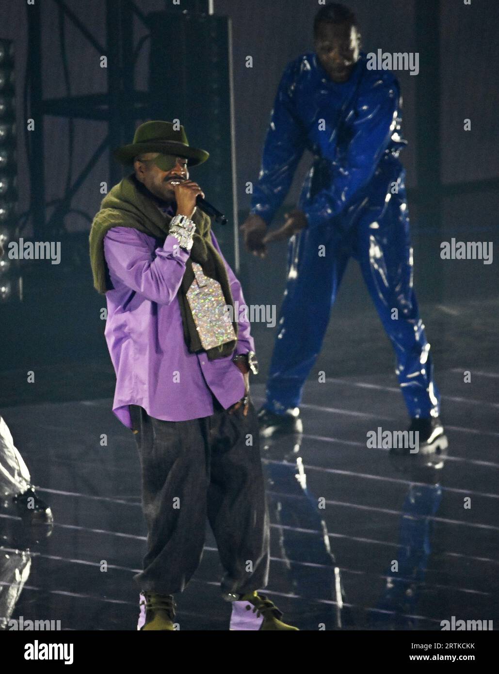 Newark, USA. 12th Sep, 2023. Slick Rick performs onstage during the ...