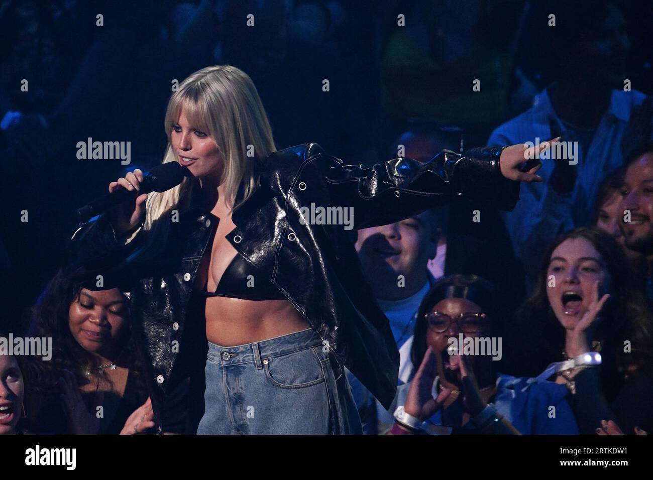 Newark, USA. 12th Sep, 2023. Renee Rapp seen during the 2023 MTV Video ...