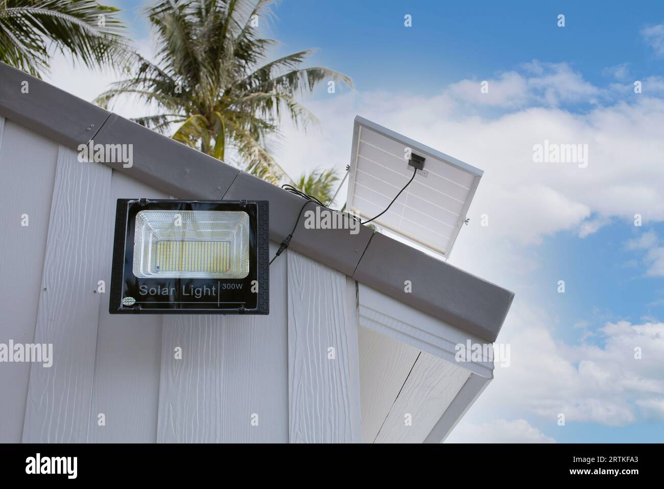 LED bulbs and solar panels in Farmland Solar energy Light Free Energy ...