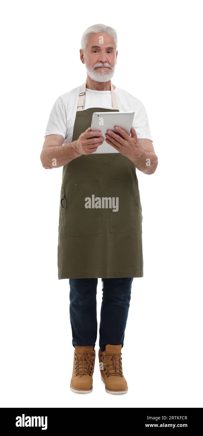 Senior man gardening portrait Cut Out Stock Images & Pictures - Alamy